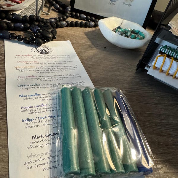 Spell Candle Set, 29 Charm Chime 4" Candles in 11 Colors, Spells ...