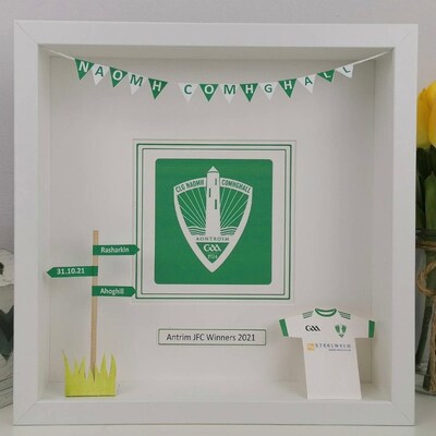 Gaelic Football Personalised Art GAA Fan Framed Gift, Custom County or ...