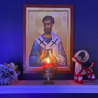 Saint Timothy Icon, Handmade Greek Orthodox Icon of St Timothy the ...