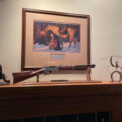 Mantle Style Gun Display Rack for 30-30 or Rifle - Etsy