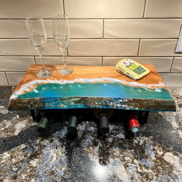 Golf River Table Live Edge End Table Artificial Turf Golf Table Epoxy ...