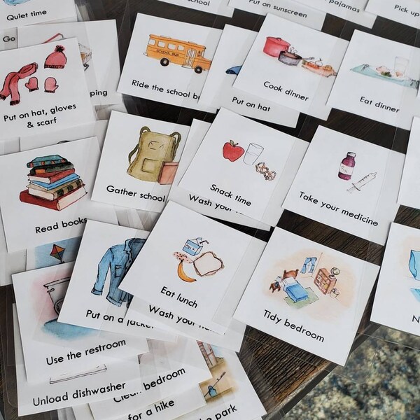 Daily Rhythm Cards & Weather Wheel Bundle - Etsy