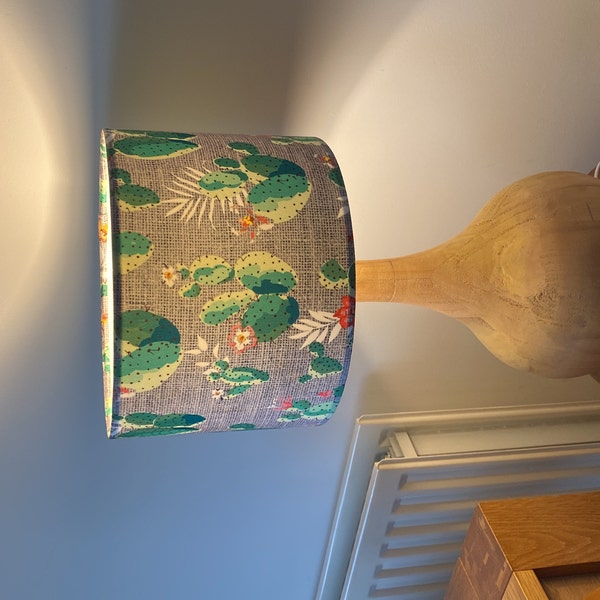 Cactus Lampshade Drum Lampshade - Handmade 20cm 25cm 30cm 35cm 40cm ...