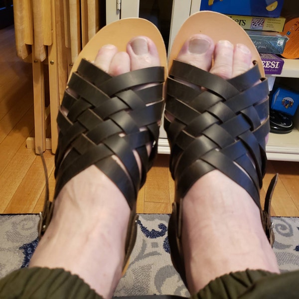 Barefoot Earthing Grounding Leather Sandals - Etsy