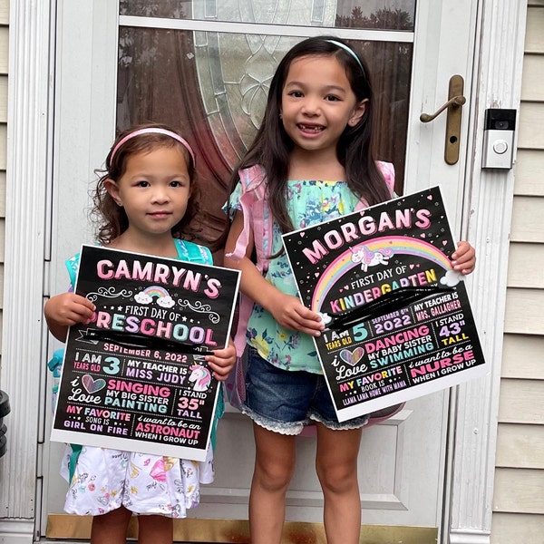 Mermaid First Day of School Sign - 1st Day of School Sign - Back to ...