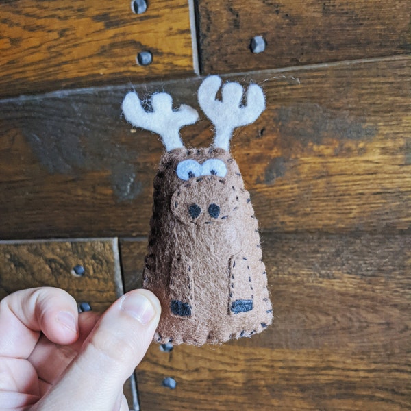 Moose Sewing Pattern, Plush Felt Moose Stuffed Animal Sewing Pattern ...