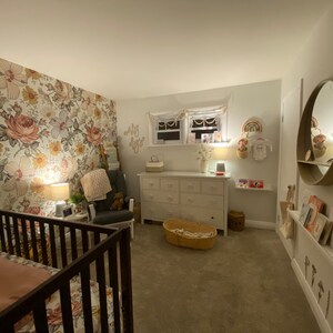 Madelyn Flowers Wallpaper, Removable Peel and Stick Wallpaper ...