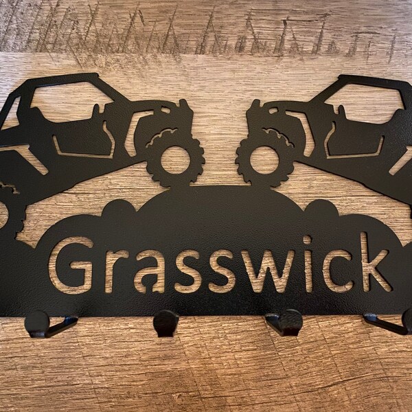 UTV Key Holder With Two Utvs, Personalized Gift - Etsy