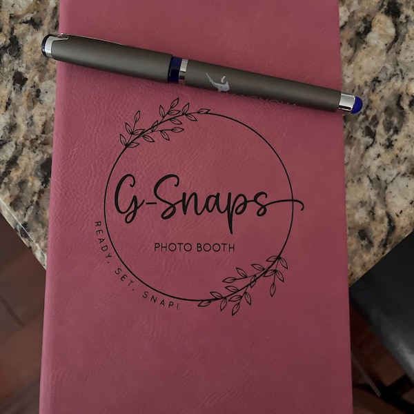 Monogrammed Journal With Lined Pages, Engraved Leather Journal ...