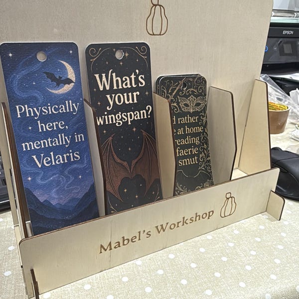 Bookmark Display Stand SVG Laser File - Bookmark Storage Svg - Bookmark ...