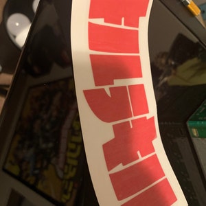 Anime Car Decal Kill La Kill Logo Katakana Vinyl Decal, Laptop Sticker ...