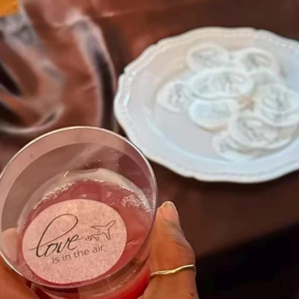 50 Personalized Edible Cocktail Drink and Cupcake Topper Garnish Discs ...