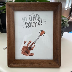 Handprint Art Craft / My Dad Rocks / Father's Day Birthday / Kids Baby ...