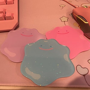 Glitter Ditto Coaster Acrylic Video Game Coaster Gift for - Etsy