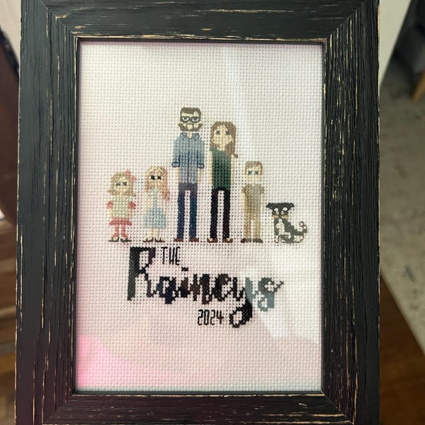 Custom Cross Stitch Family Pattern - Etsy