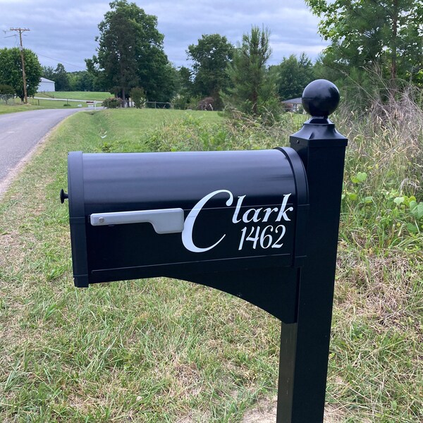 Personalized Mailbox Decals - Mailbox Numbers - Mailbox Vinyl Address ...