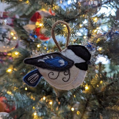 Chickadee Sewing Pattern PDF Backyard Bird Stuffed Ornament Felt ...