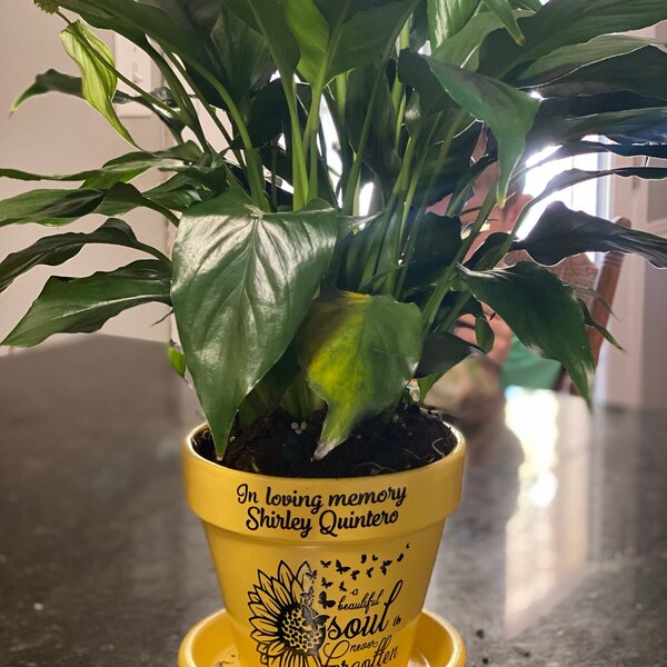 Personalized Memorial Pot /bereavement Gift - Etsy