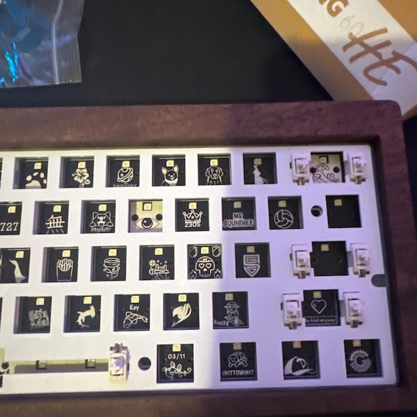 Mechanical Keyboard Case, Custom Keyboard Case, Wooden Keyboard Case 60 ...