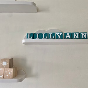 Personalized Wood Name Blocks, Painted Baby Blocks, Black Nursery Decor ...