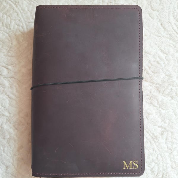 A5 Notebook Cover,personalized Notebook Cover,personalized Refillable ...