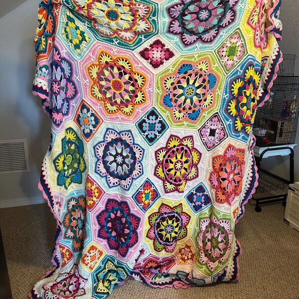 Magic Circles Scarf Pattern by Jane Crowfoot - Etsy