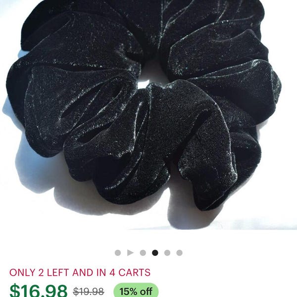 XXL GOLD SATIN Scrunchie | Extra Large Hair Scrunchie | Regular Size ...