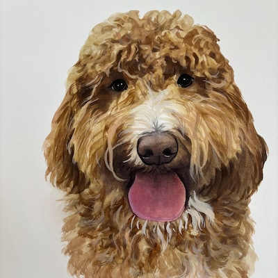 Pet Portrait Custom MULTI Pet Portrait Pet Painting Multi Dog Portrait ...