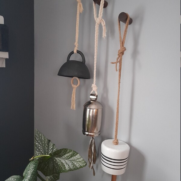 Handmade Ceramic Bells Decorative Bells Customizable Hanging Bells ...