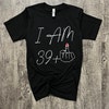 I Am 39 + 1 Middle Finger Svg, Hand Sign Silhouette Cut Files,middle ...