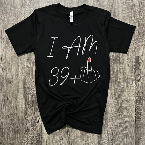 I Am 39 + 1 Middle Finger Svg, Hand Sign Silhouette Cut Files,middle ...