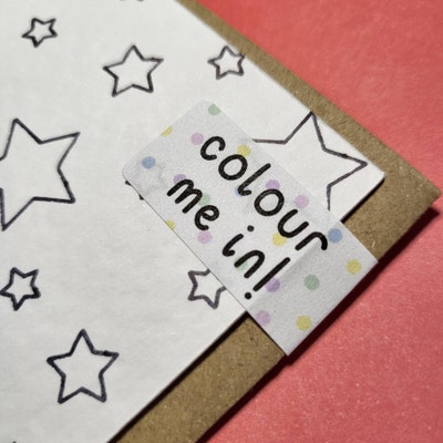Eco Friendly Card Clasp Stickers / Low Tack Card Catch Labels - Etsy