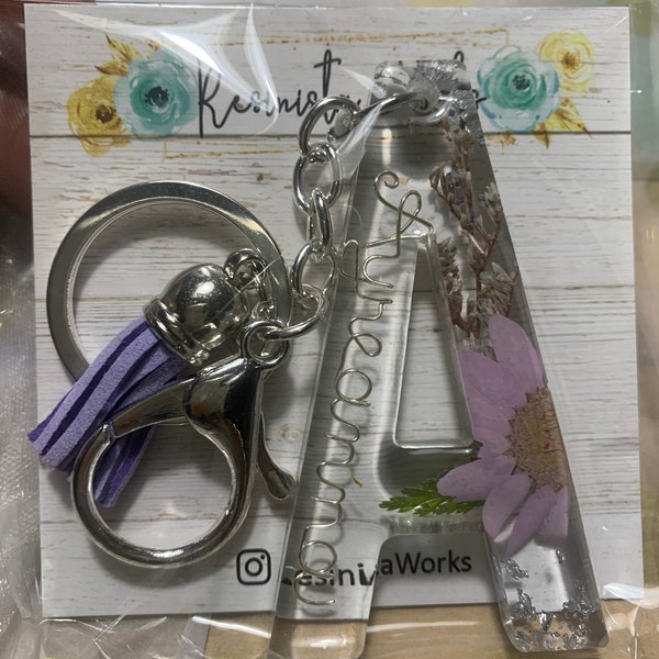 Customizable Floral Gold Rose Gold or Silver Wire Name Letter Resin ...