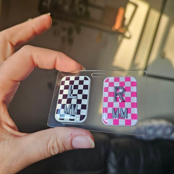Checkered Two Tone Mint and Mauve Xray Markers- 16 Different Colors ...