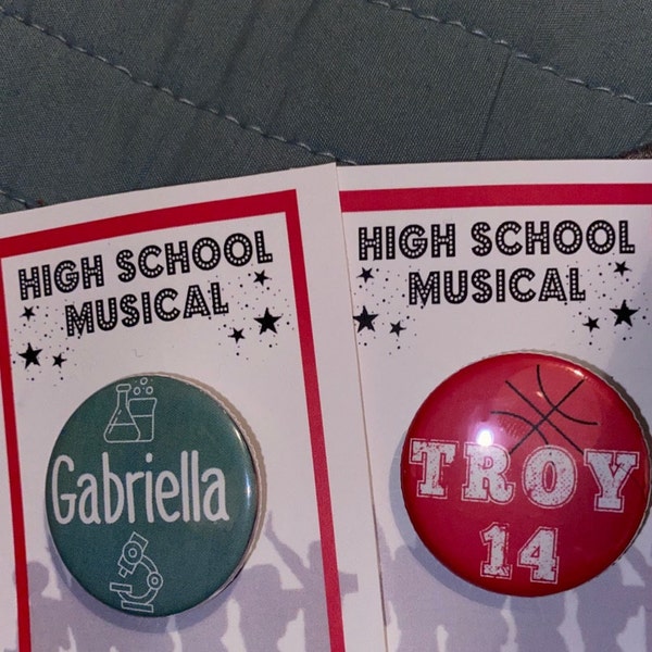 Gabriella High School Musical Inspired Pin, Magnet, Button, Musical ...