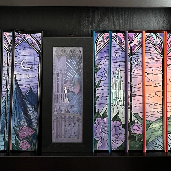 Custom Painted Caraval Trilogy • Watercolor Edge Art • Hardcover Set - Etsy