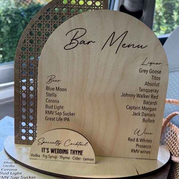 Custom Wedding Table Sign // Personalized Terracotta Wedding Decor ...