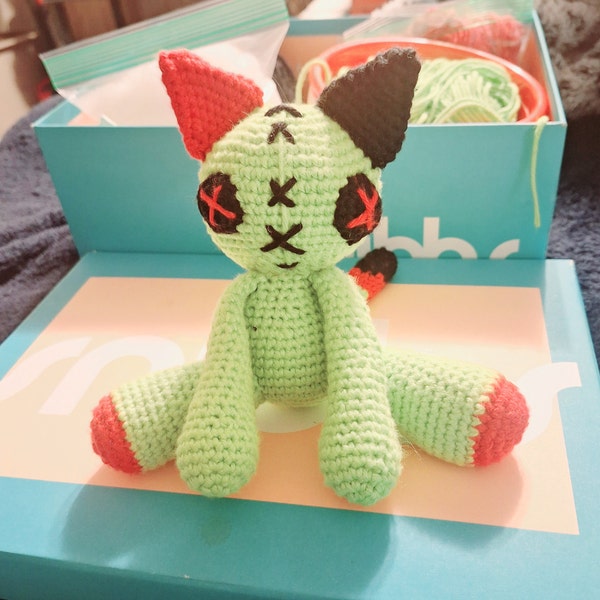 FULL PATTERN: Creepy Cute Voodoo Doll Crochet Pattern With Cat and ...