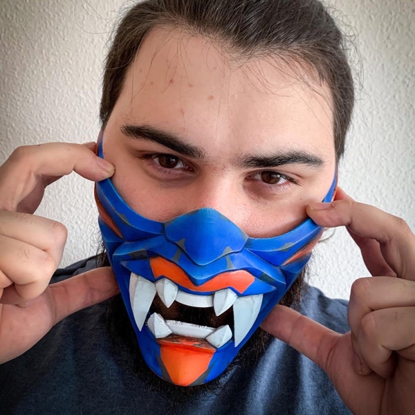 Dark Takeda Mask From Mortal Kombat 1 - Etsy