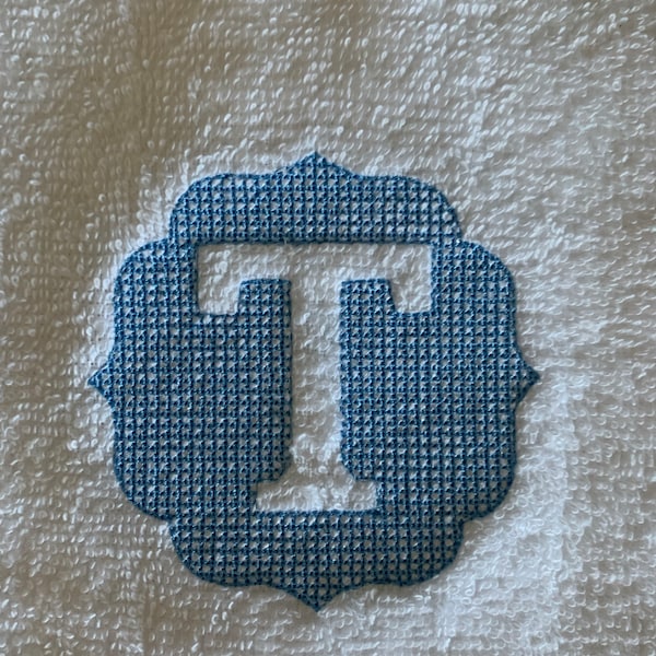 Embossed Machine Embroidery Alphabet, Monogram Towel Font, 5 Sizes, A-Z ...