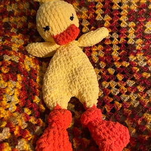No-sew Ducky Mini Duck Snuggler Crochet PATTERN Duck Amigurumi Snuggler ...