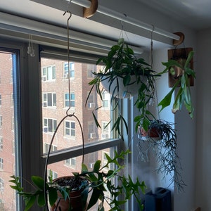 Minimal OAK Wood Curtain Rod Bracket, Holder Solid White Oak Mount W ...