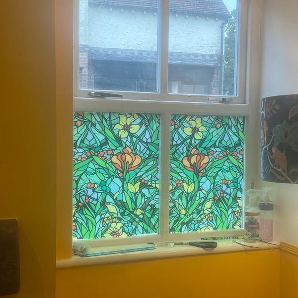 Art Deco Window Film, Privacy Window Film, Window Film, Decorative ...