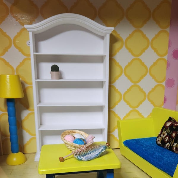 1/6 Scale 3 Shelf Mini Library Cart/ Mini Brands Books / Mini Books ...