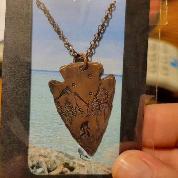 Sasquatch Hunting Permit Keychain, Bigfoot Little Dipper Copper ...