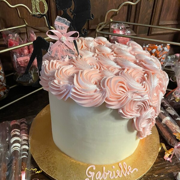 Singer Girl Topper With Microphone Topper Girl With Treble Clef Topper ...