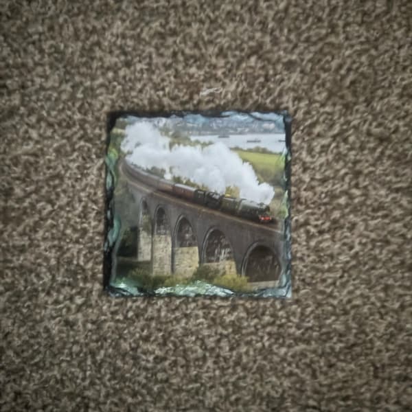 Slate Coaster - Steam Train, the Flying Scotsman - Etsy