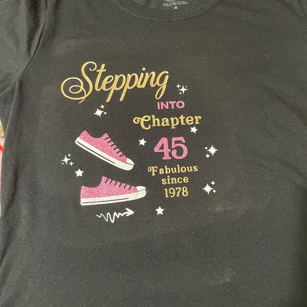 Stepping Into Chapter 45 Fabulous Since 1978 Svg, 50th Birthday Svg ...