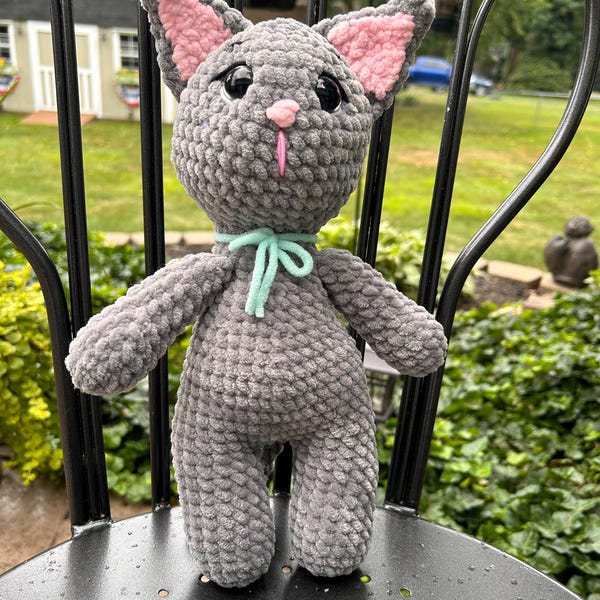 CROCHET PATTERN: Fluffy Cat, Kitten, Kitty | Amigurumi Cat | Digital ...