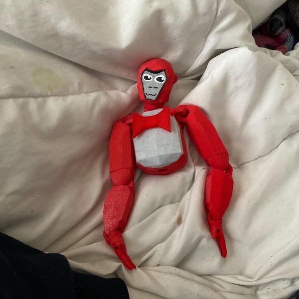 Large Gorilla Tag Flexible Action Figure, Custom Color - Etsy